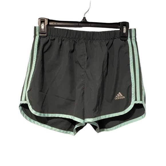 adidas | Shorts | Adidas Size Small Grey And Blue Running Shorts With ...